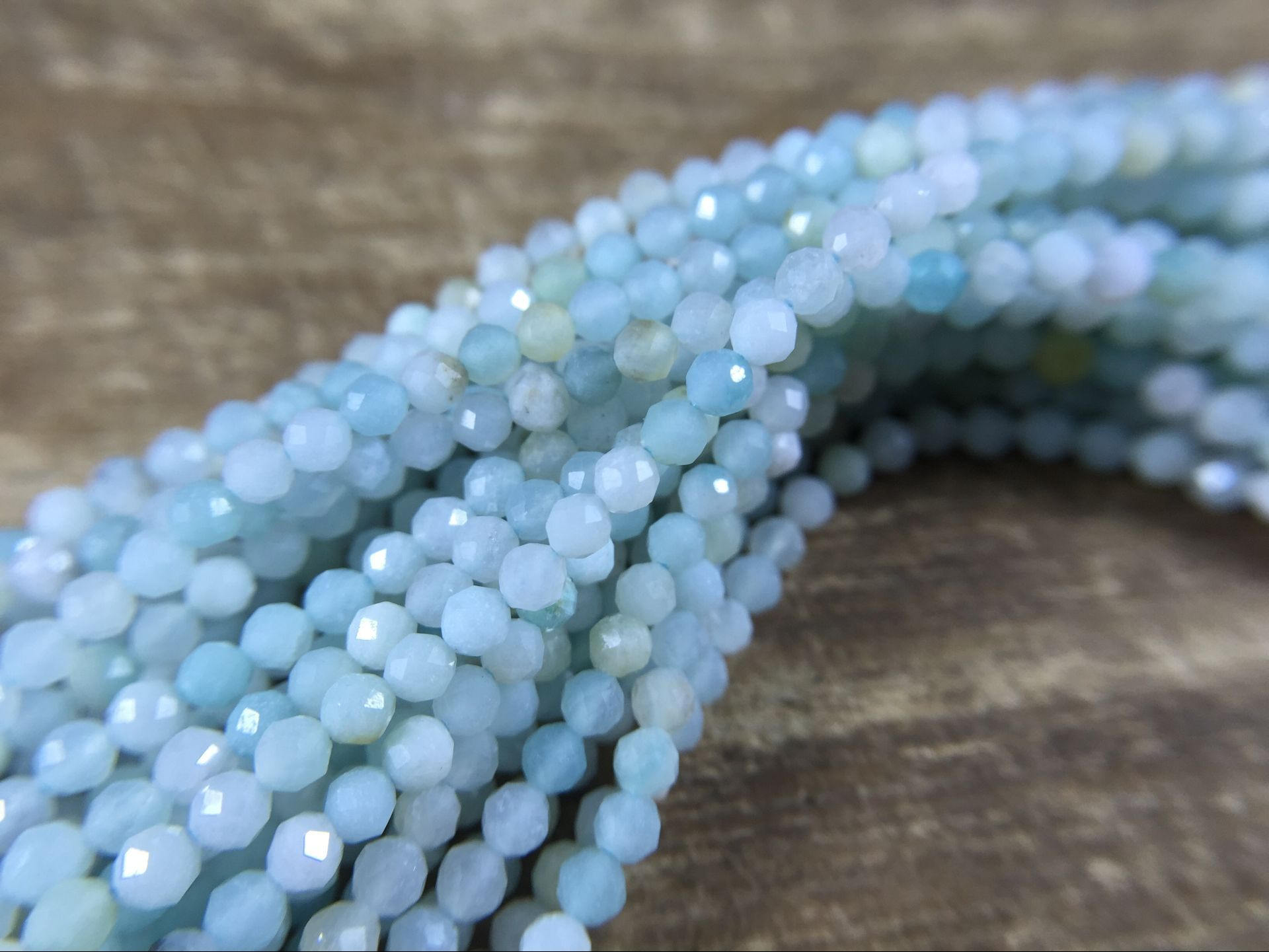 2mm Faceted Amazonite Beads Natural Micro Faceted Round - Etsy