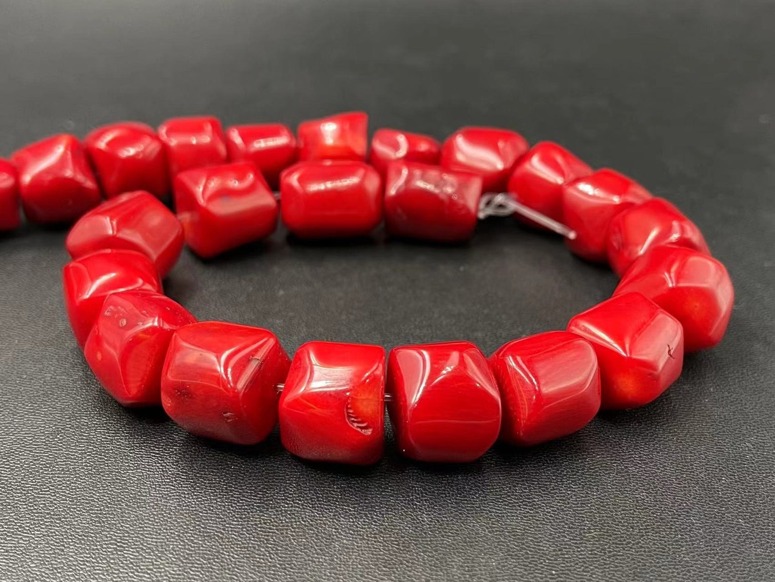 Large Red Coral Beads Natrual High Quality Coral Polished Coral Beads ...
