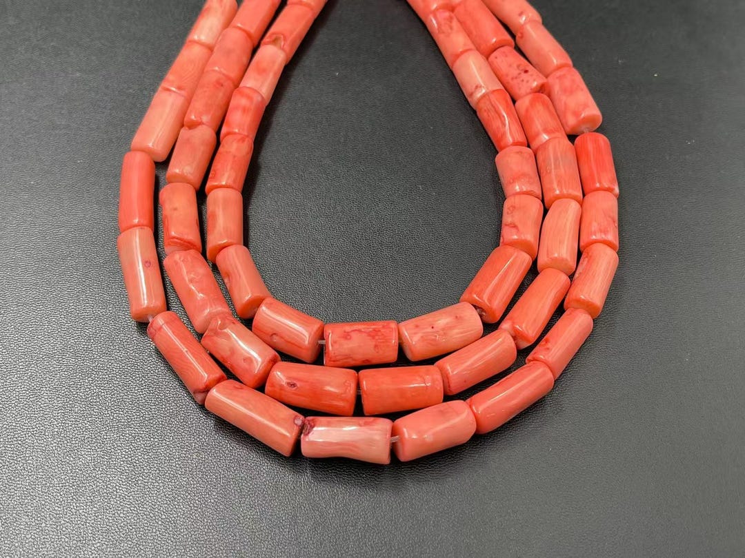 High Quality Pink Bamboo Coral Beads Natrual Coral Barrel Beads Coral ...