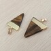 Triangle Tigers Eye Pendant Yellow Tiger Eye Pendant Triangle Gemstone ...