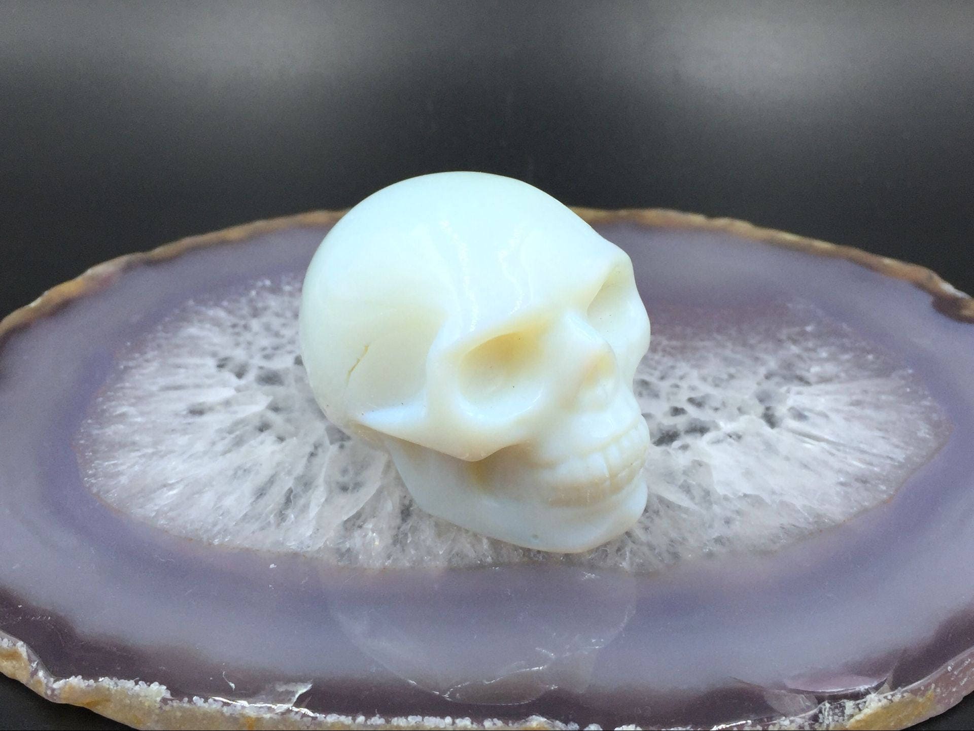 Natural Gemstone Opalite Skull Realistic Carving Crystal Skull | Etsy