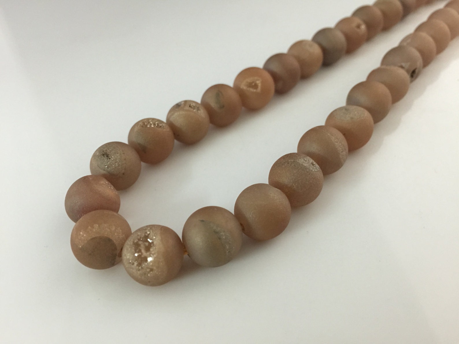 Matte Agate Druzy Beads Titanium druzy ball beads Round druzy | Etsy