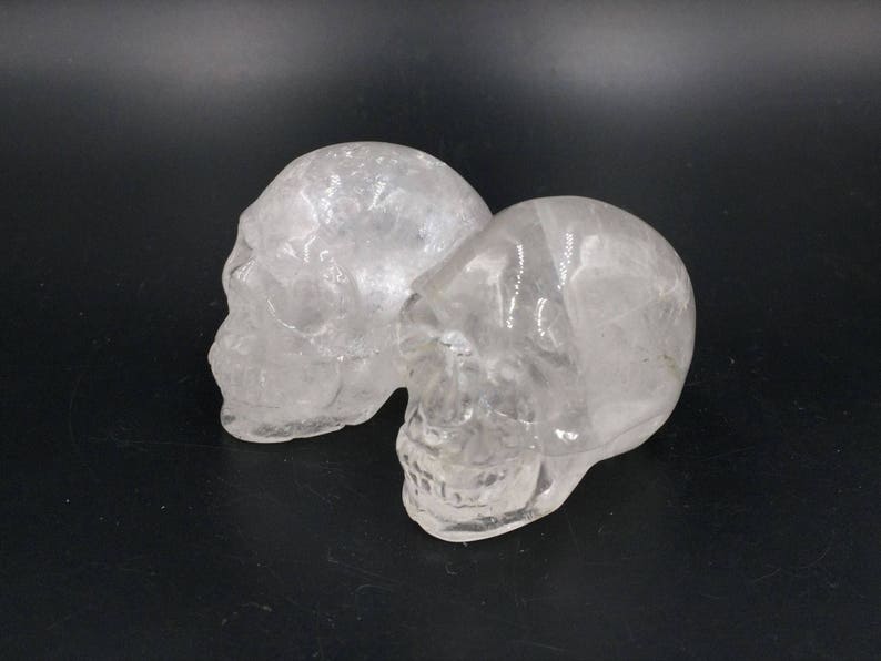 Clear Quartz Crystal Skull Natural Realistic Quartz Skull | Etsy