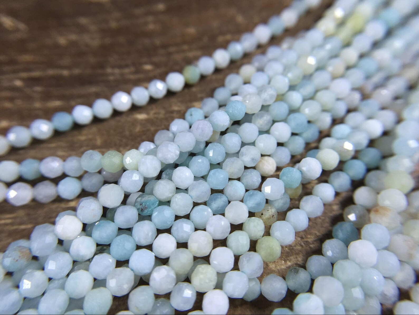 2mm Faceted Amazonite Beads Natural Micro Faceted Round - Etsy