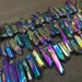 Frosted Red Quartz Crystal Spike Beads Crystal Points Raw Quartz Long ...