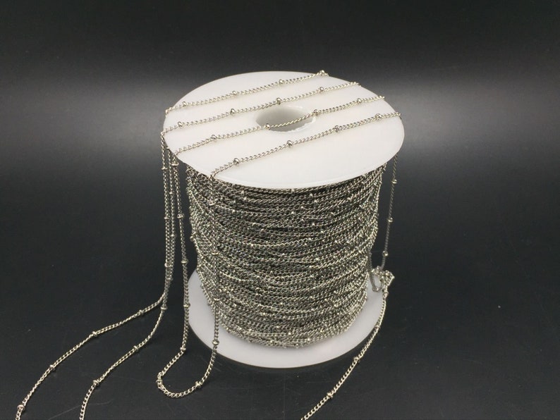 Gold/silver Satellite Chain Dot Chain Satellite Curb Chain Jewelry ...