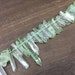 Tiny Polished Crystal Points Light Green Crystal Quartz Point Beads ...