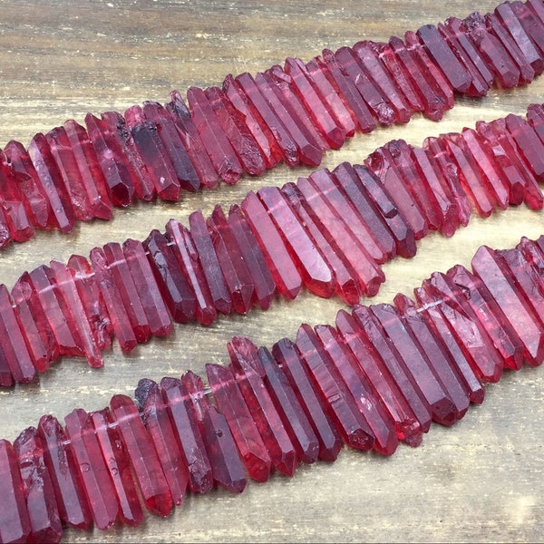 Red Quartz - Etsy