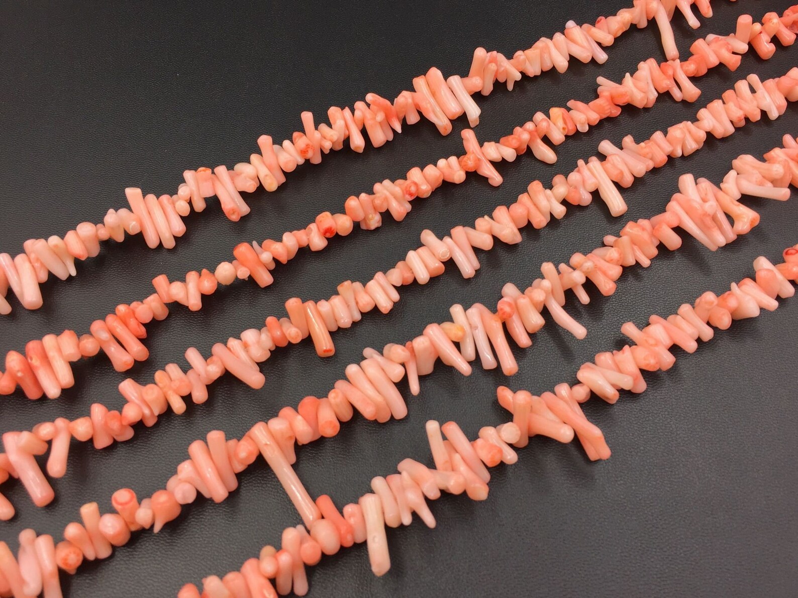 Tiny Coral Bamboo Coral Stick Beads Colored/dyed Coral Branch - Etsy