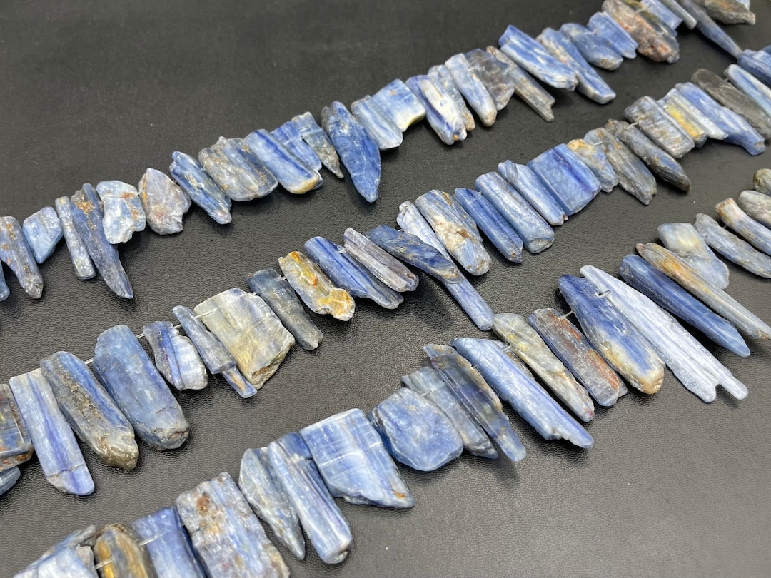 Polished Kyanite Sticks Kyanite Slice Beads Raw Kyanite Shard Beads ...