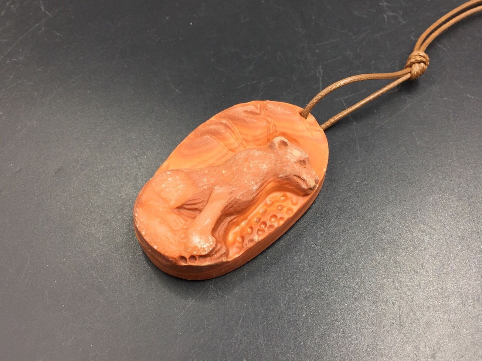 Hand Carved Gemstone Pendant Wolf Pendant Pelican Animal Wolf Carving ...