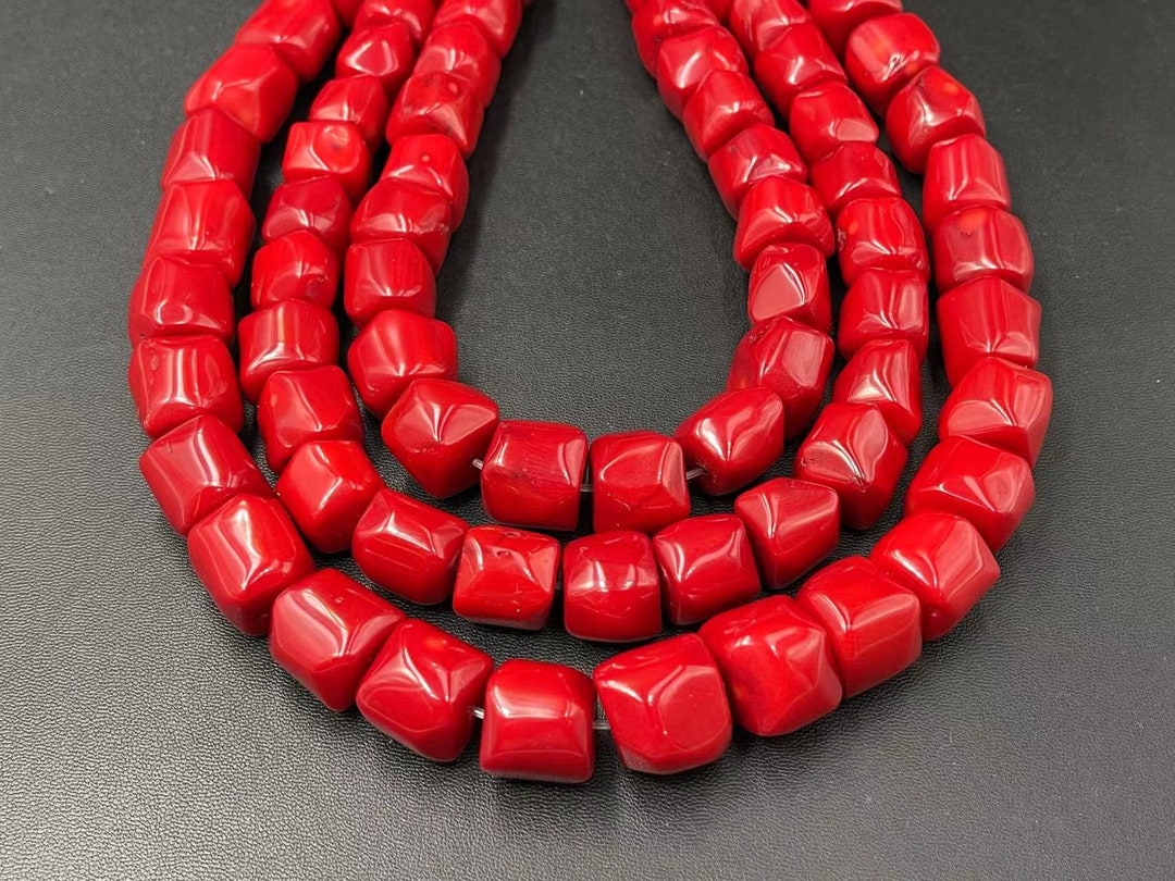 Large Red Coral Beads Natrual High Quality Coral Polished Coral Beads ...