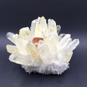 1.9lbs Large Yellow Quartz Cluster With Orange Phantom Quartz Point ...