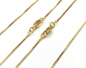 Gold Square Chain 1 Mm Cube Chain Box Chain Wholesale Necklace - Etsy