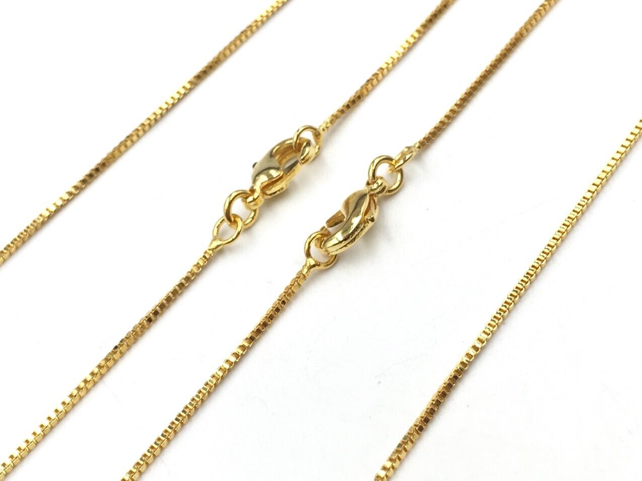 Gold Square Chain 1 Mm Cube Chain Box Chain Wholesale Necklace Chain ...