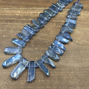 Aura Quartz Crystal Slice Beads Titanium Crystal Slice&slab Beads ...