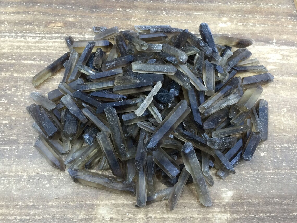 1lb Smoky Quartz Crystal Points Rock Smokey Quartz Sticks No Hole/un ...