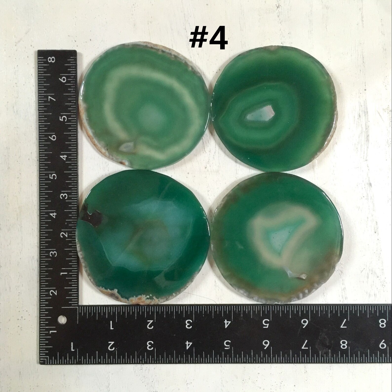 Green Agate Coasters Round Agate Slices Coasters Un-drilled - Etsy