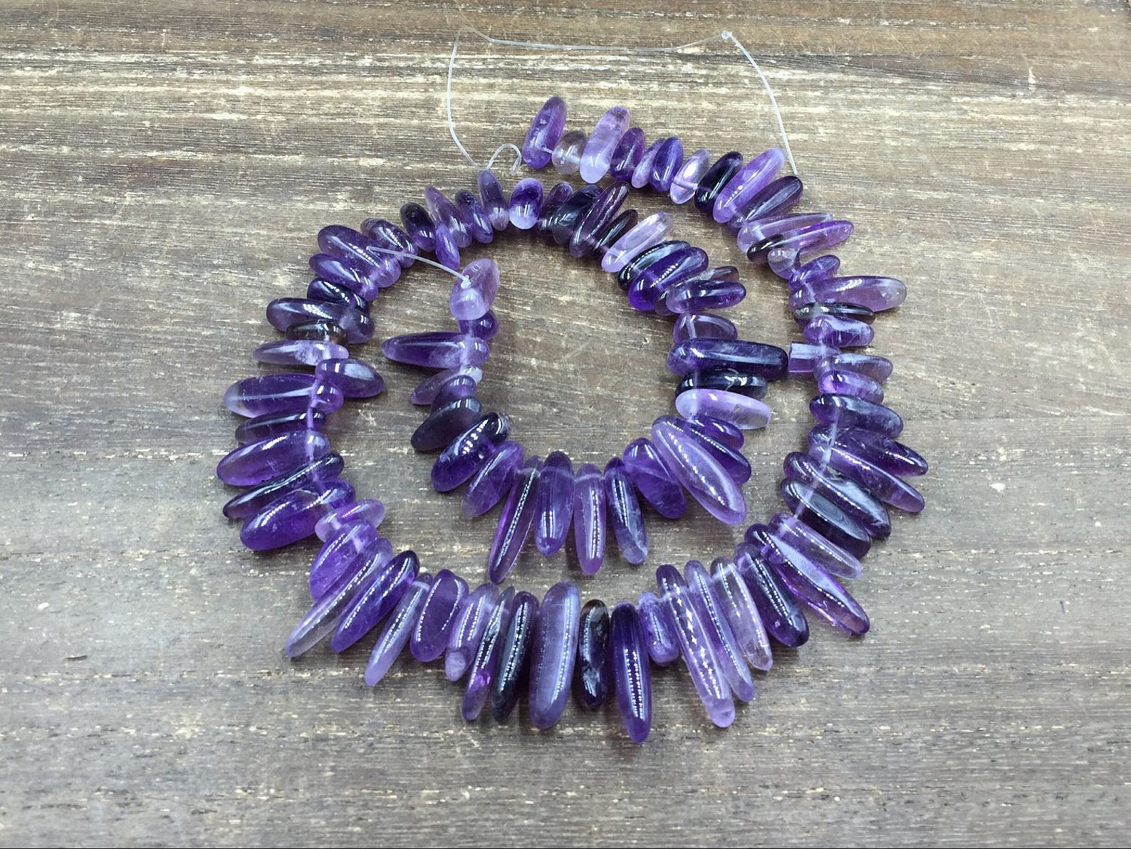 Amethyst Chip Beads Tiny Amethyst Stick Beads Polished - Etsy