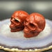 Natural Red Jasper Skull Realistic Skull Red Stone Skull Crystal Skull ...