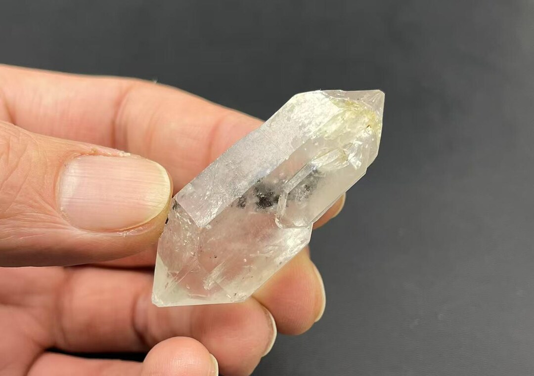 Tibetan Black Phantom Quartz Himalayan Quartz Double Terminated ...