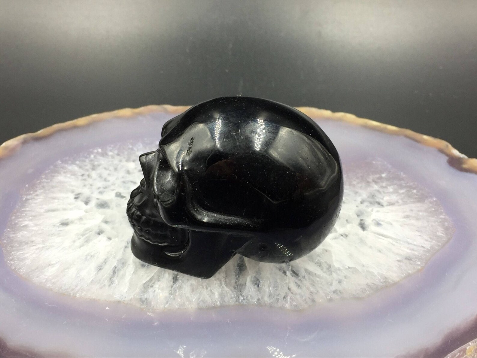 Natural Black Obsidian Skull Realistic Skull Carving Skull | Etsy