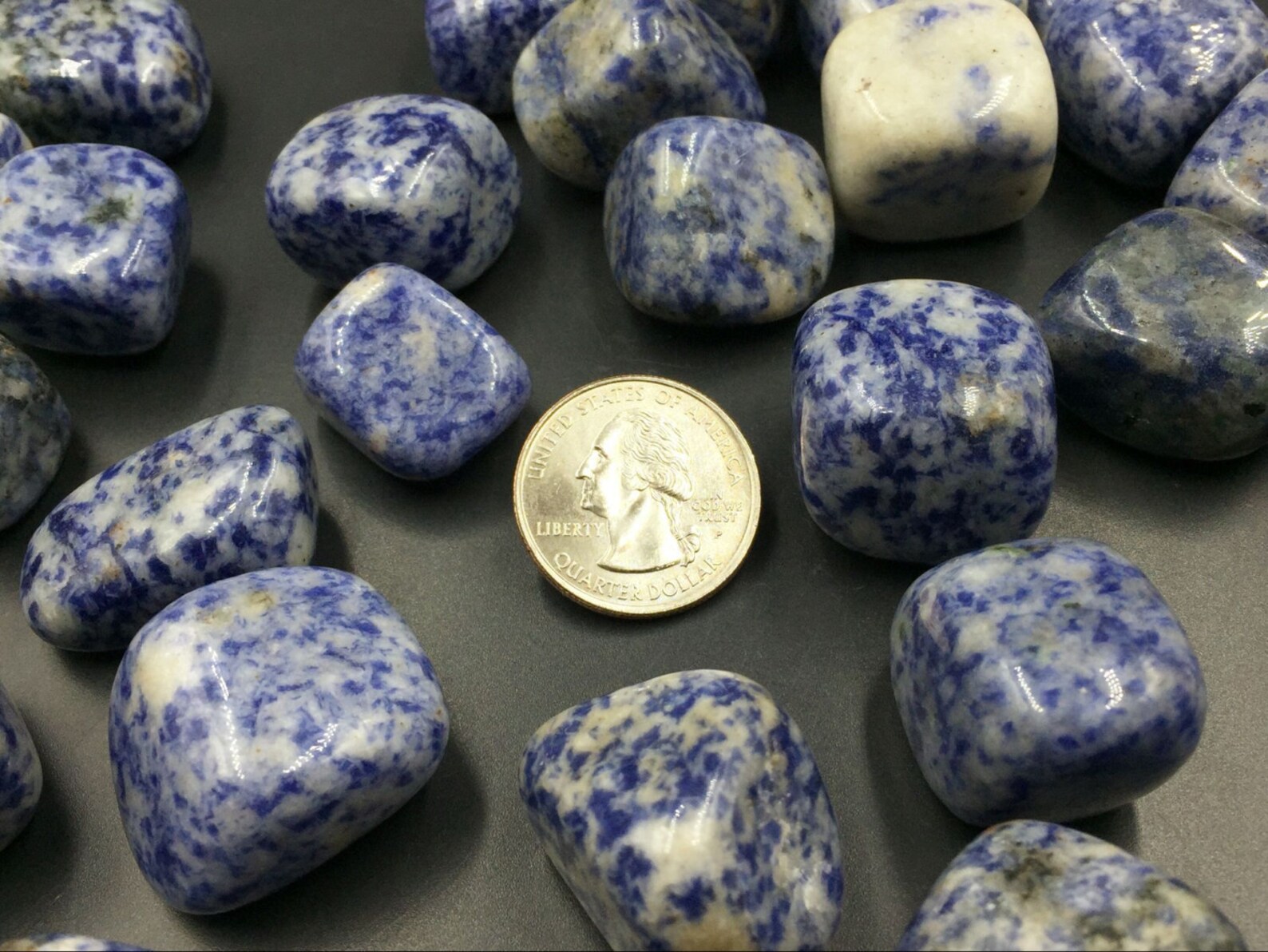 Sodalite Tumbled Stone Blue Sodalite Crystal Tumbled Healing Gemtone ...