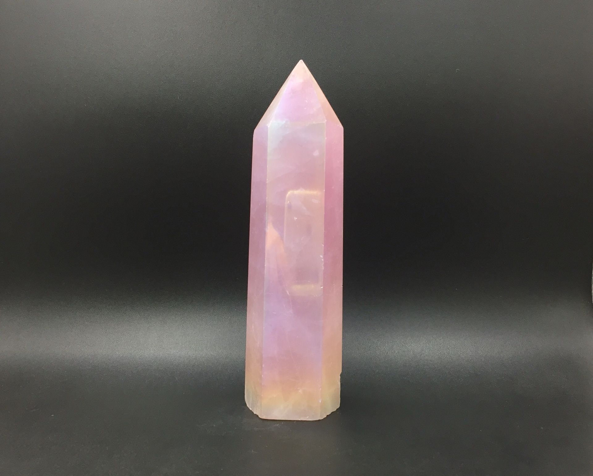 7 Large Rose Quartz Tower Rainbow Aura Rose Quartz | Etsy