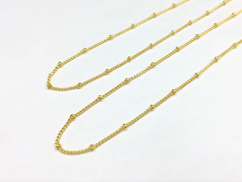 Gold/silver Satellite Chain Dot Chain Satellite Curb Chain Jewelry ...