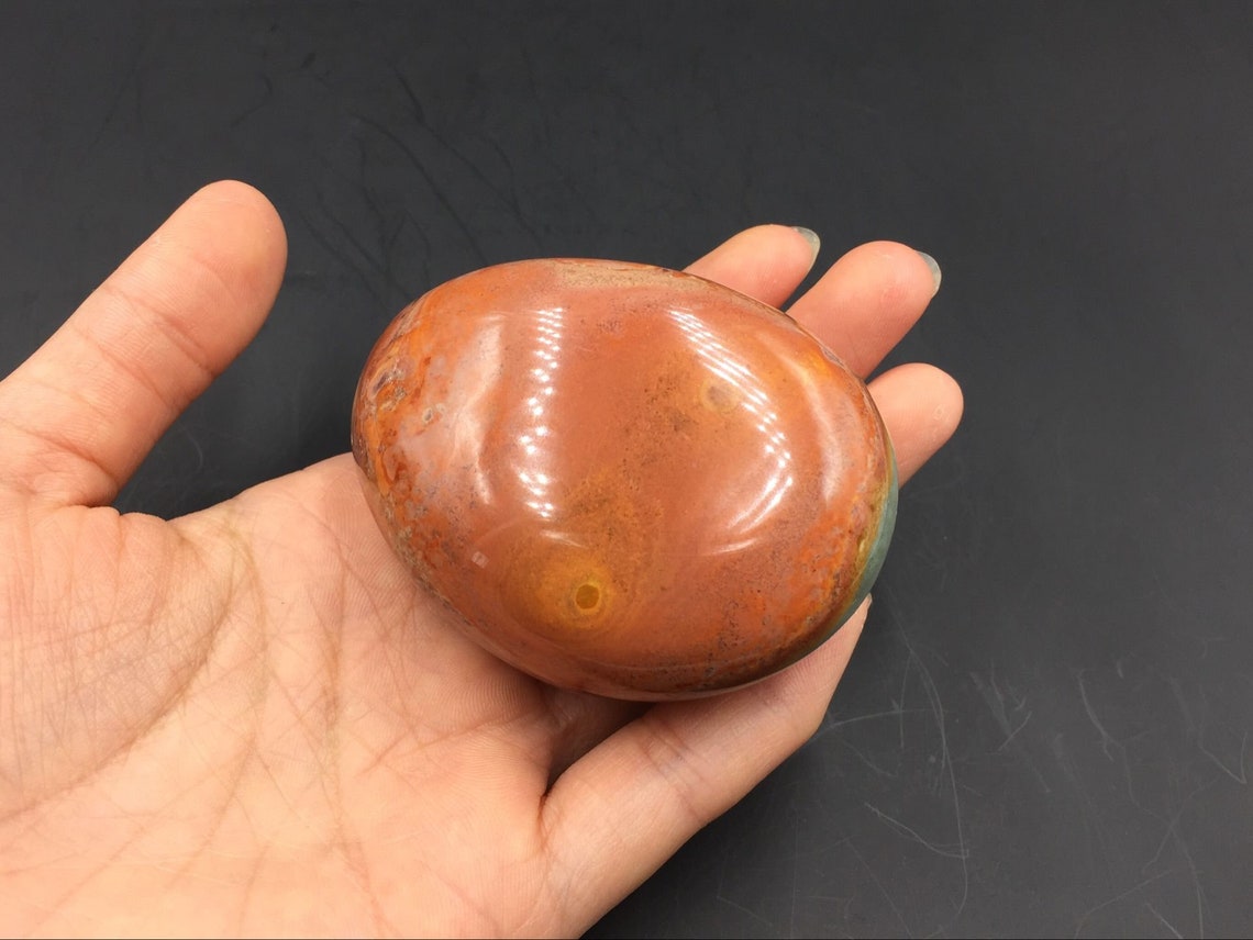 2.6 Polished Ocean Jasper Stone Specimen Tumbled Stone | Etsy