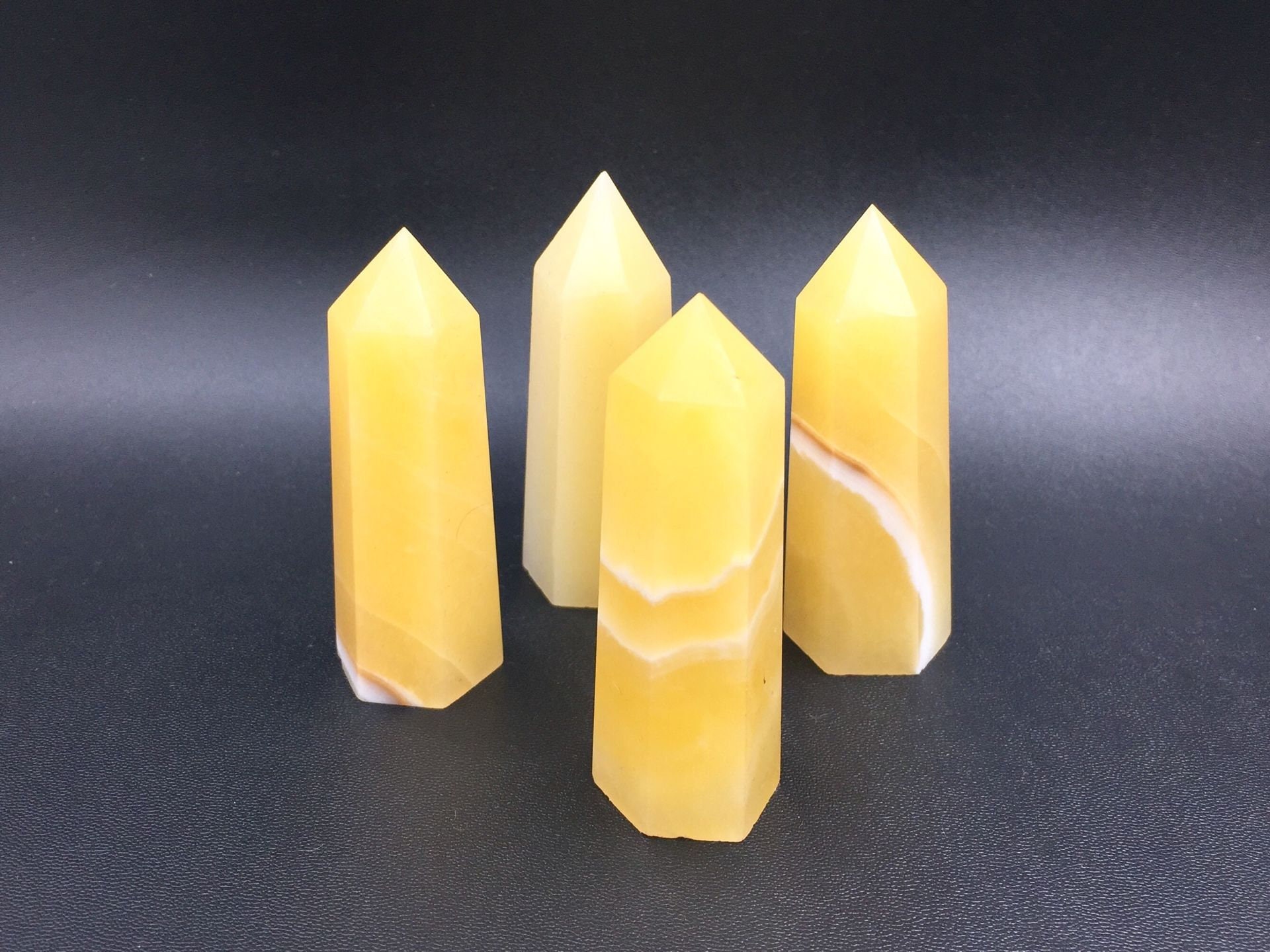 2.75 Yellow Jade Tower Jade Point Yellow Jade Stone | Etsy