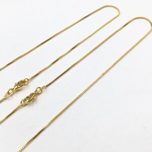 Gold Square Chain 1 Mm Cube Chain Box Chain Wholesale Necklace Chain ...