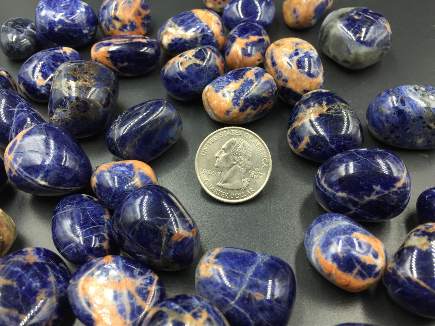 Tumbled Dumortierite Stone Natural Blue Gemstone Crystal Dumortierite ...