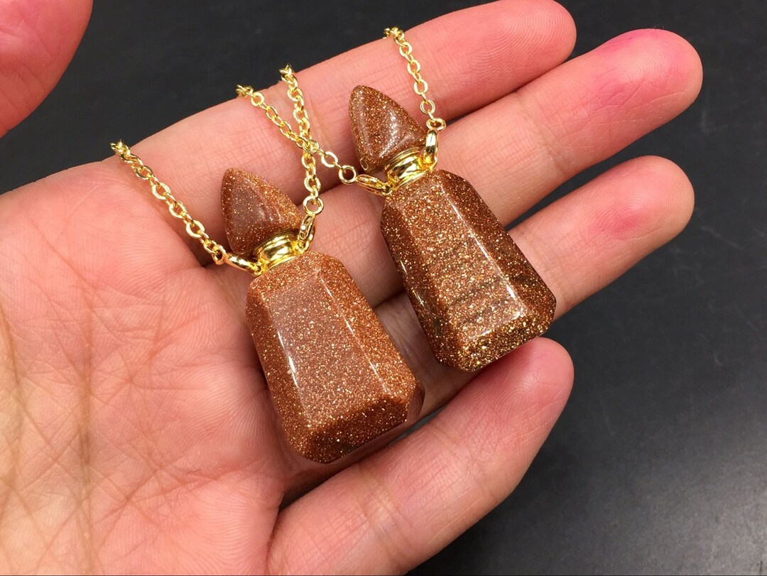 Goldstone Perfume Bottle Essential Oil Diffuser Bottle Goldstone ...