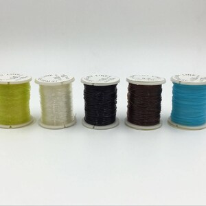 0.6mm 22 Gauge Elastic Thread Stretch Thread 10 Colors Crystal Beading ...