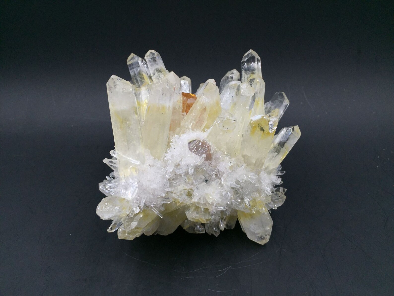 1.25lbs Large Yellow Quartz Cluster With Orange Phantom Quartz - Etsy