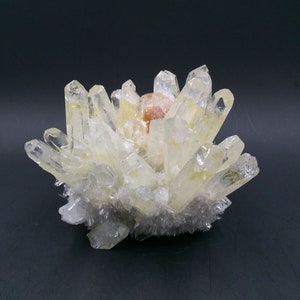 1.25lbs Large Yellow Quartz Cluster With Orange Phantom Quartz Point ...