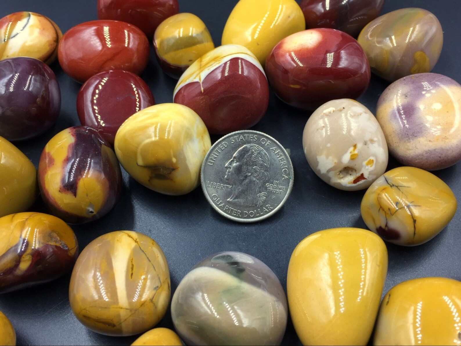 Tumbled Mookaite Jasper Stone Polished Mookaite Stone Tumblestone ...
