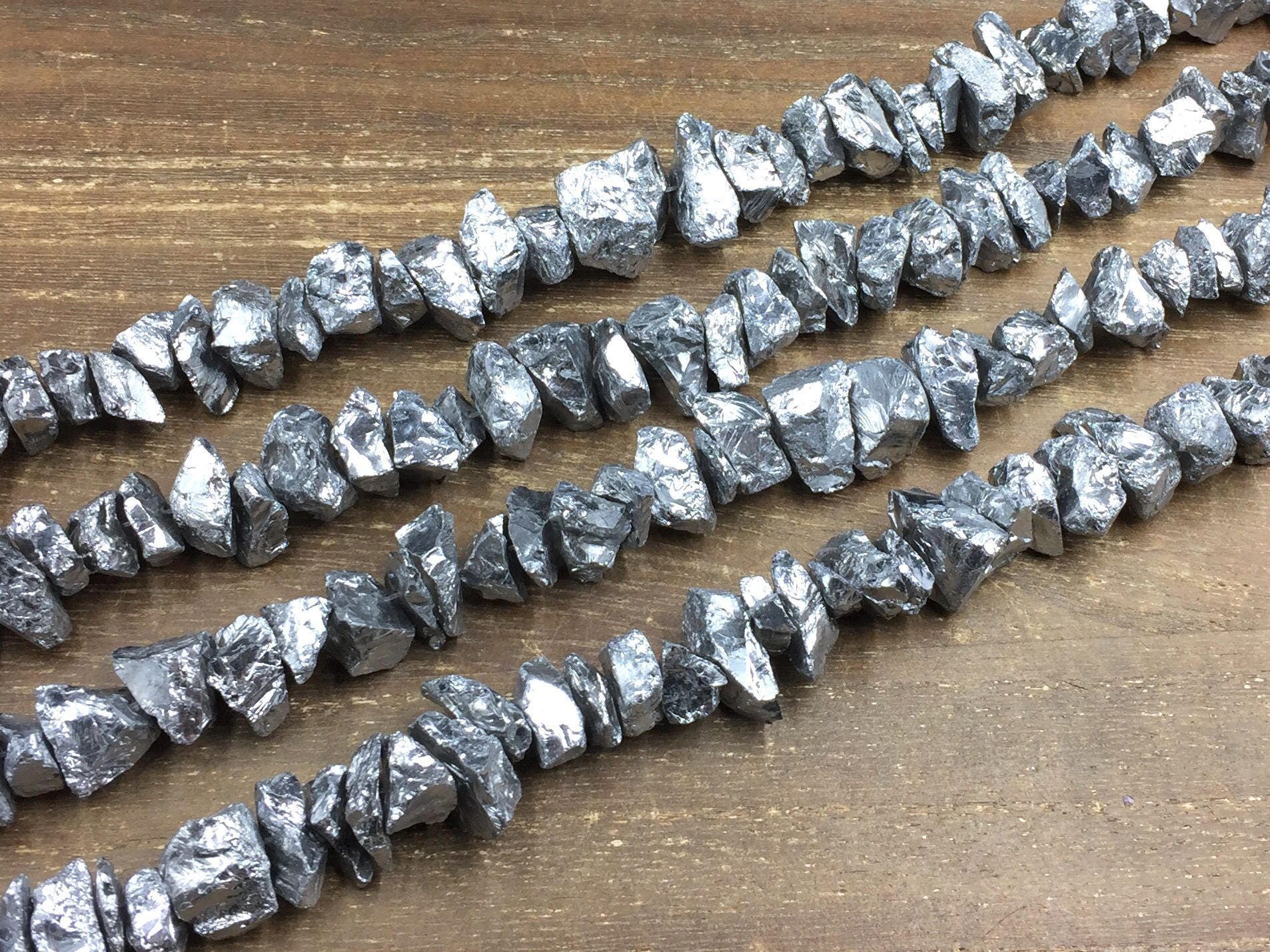 Silver Quartz Nuggets Raw Rough Silver Quartz Crystal Chip - Etsy India