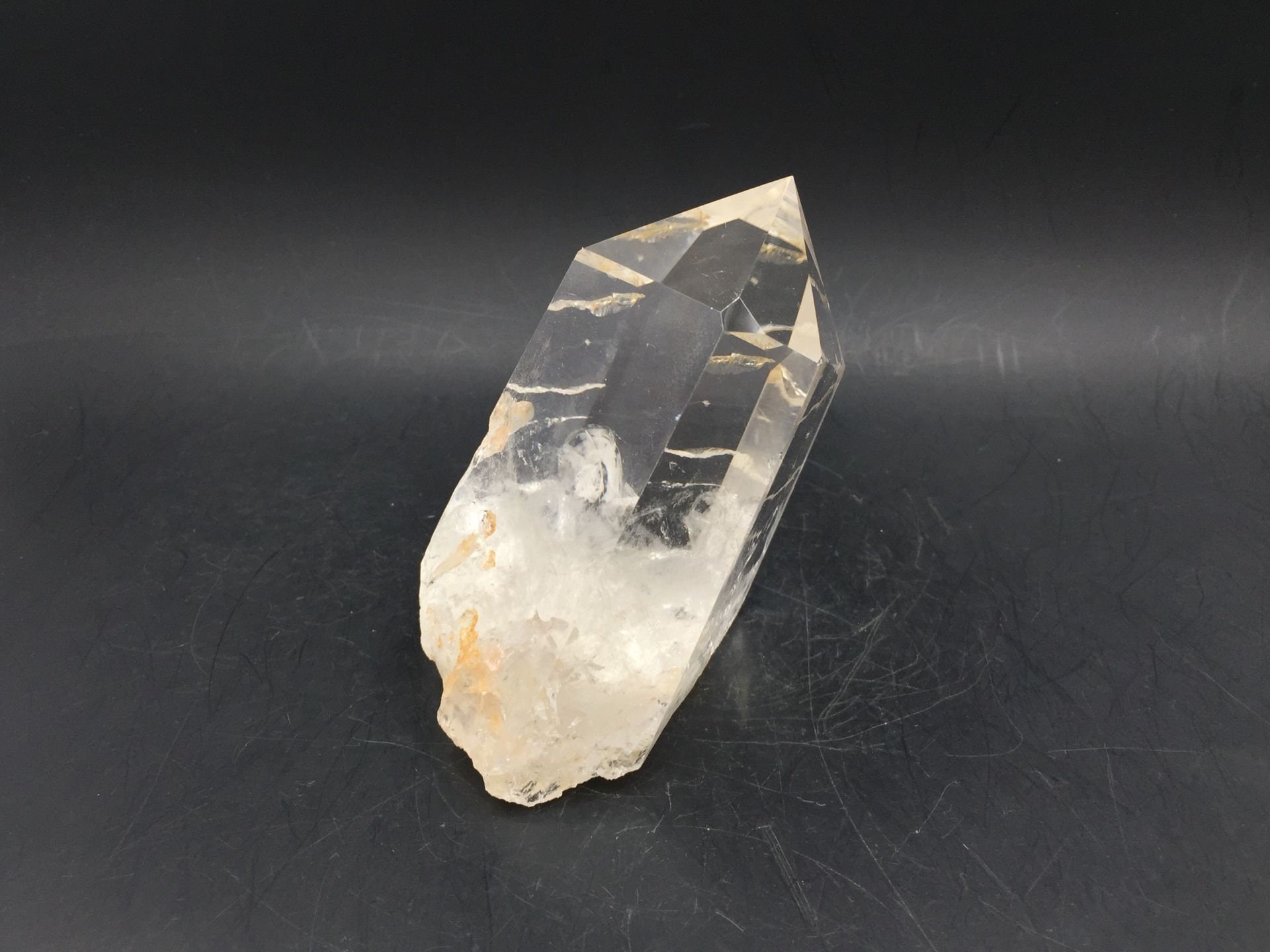 4" Extra Large Clear Quartz Point Clear Rock Rainbow Quartz Crystal ...