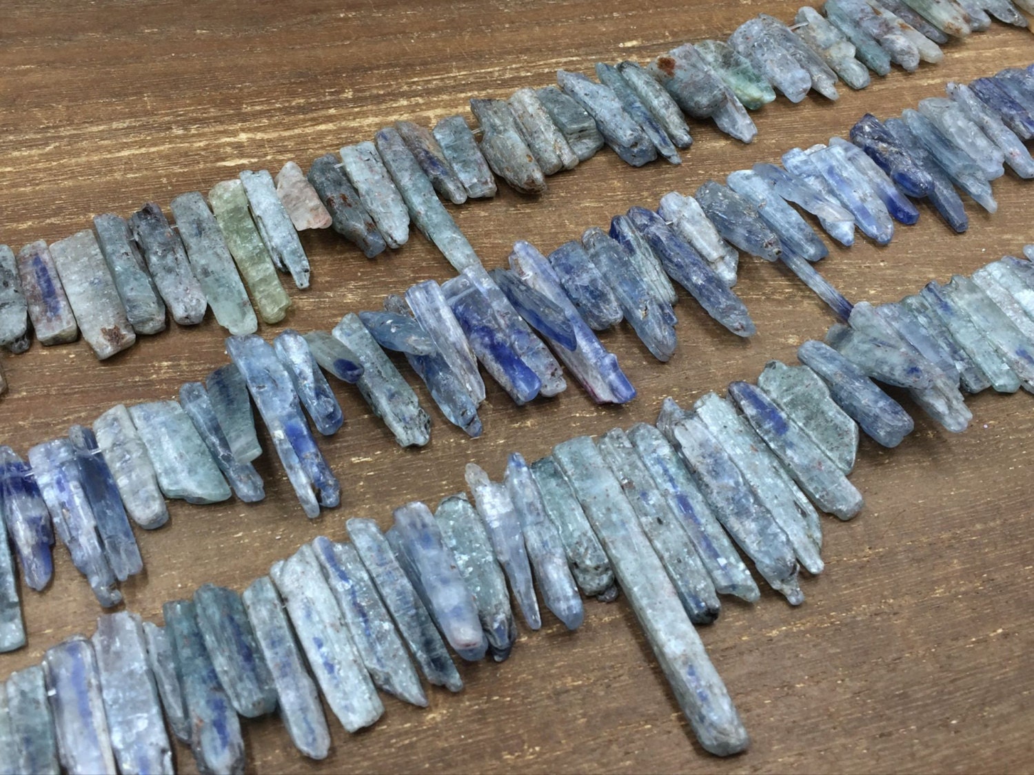 Polished Kyanite Sticks Beads Raw Kyanite Shard Slice Nugget | Etsy
