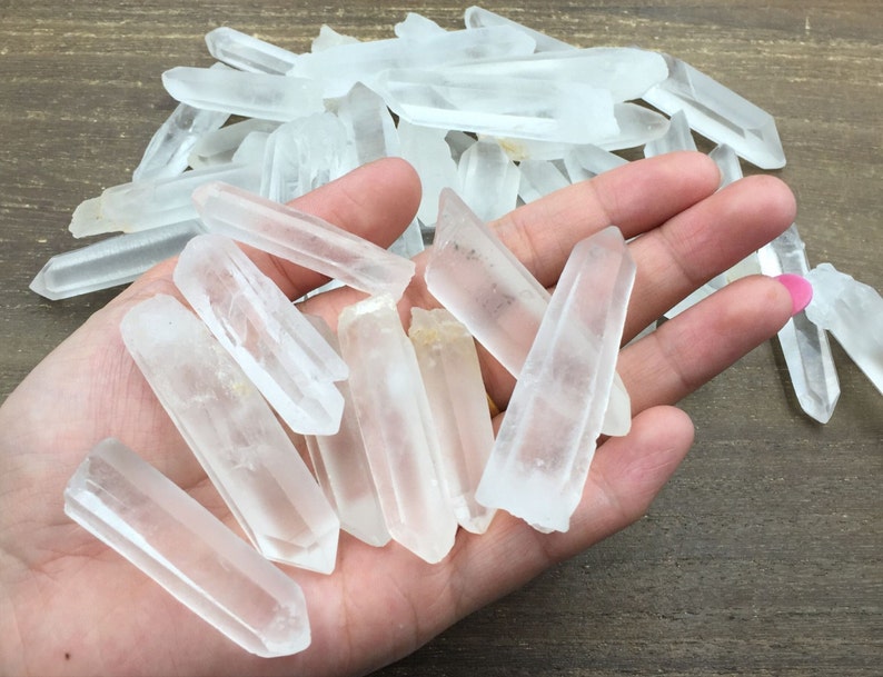 Large Raw Quartz Crystal Points Rough Bulk Quartz Sticks Loose Crystal ...