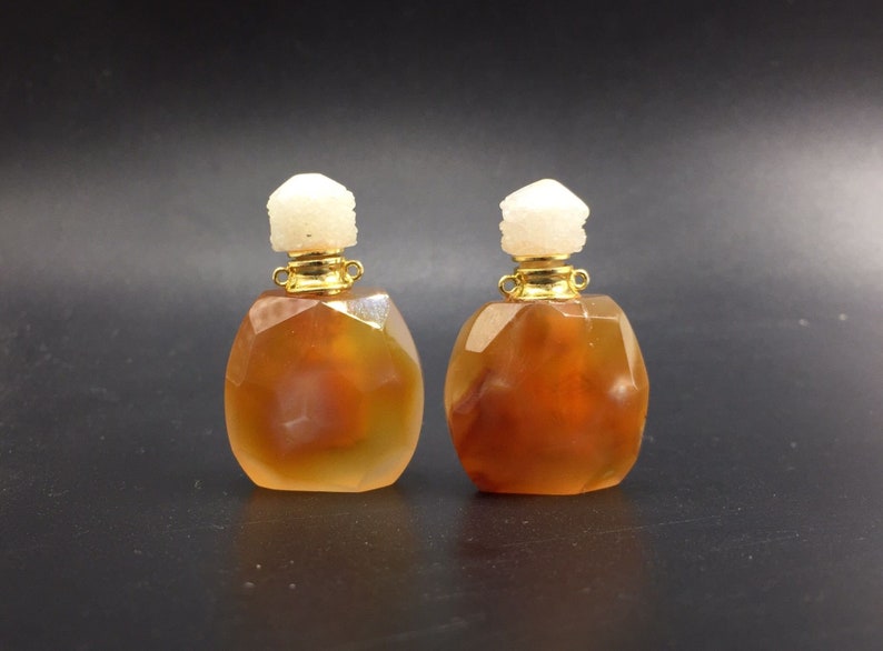 Faceted Agate Perfume Bottle Essential Oil Diffuser Bottle - Etsy