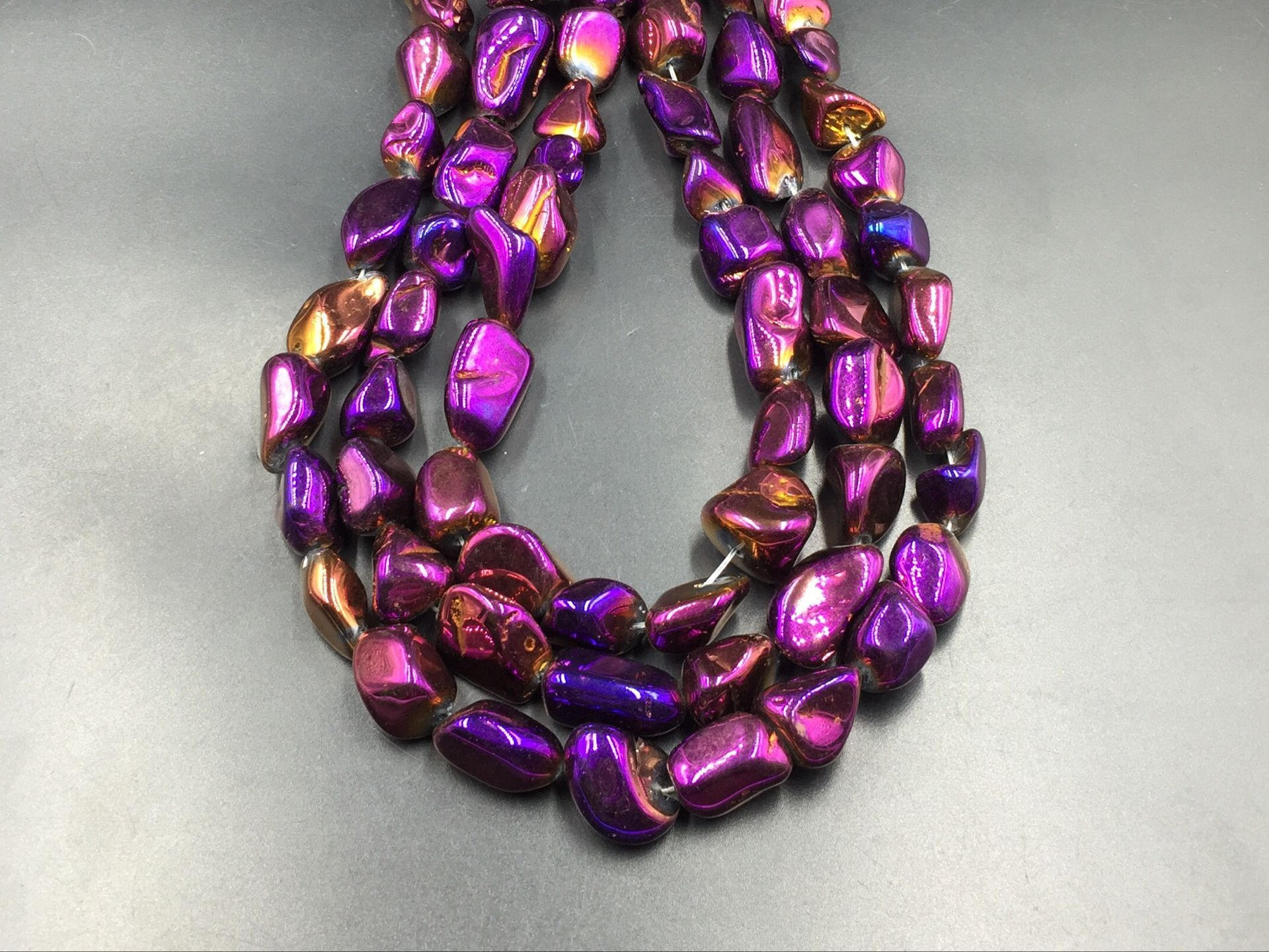 Titanium Purple Quartrz Nugget Beads Pebble Beads Quartz | Etsy