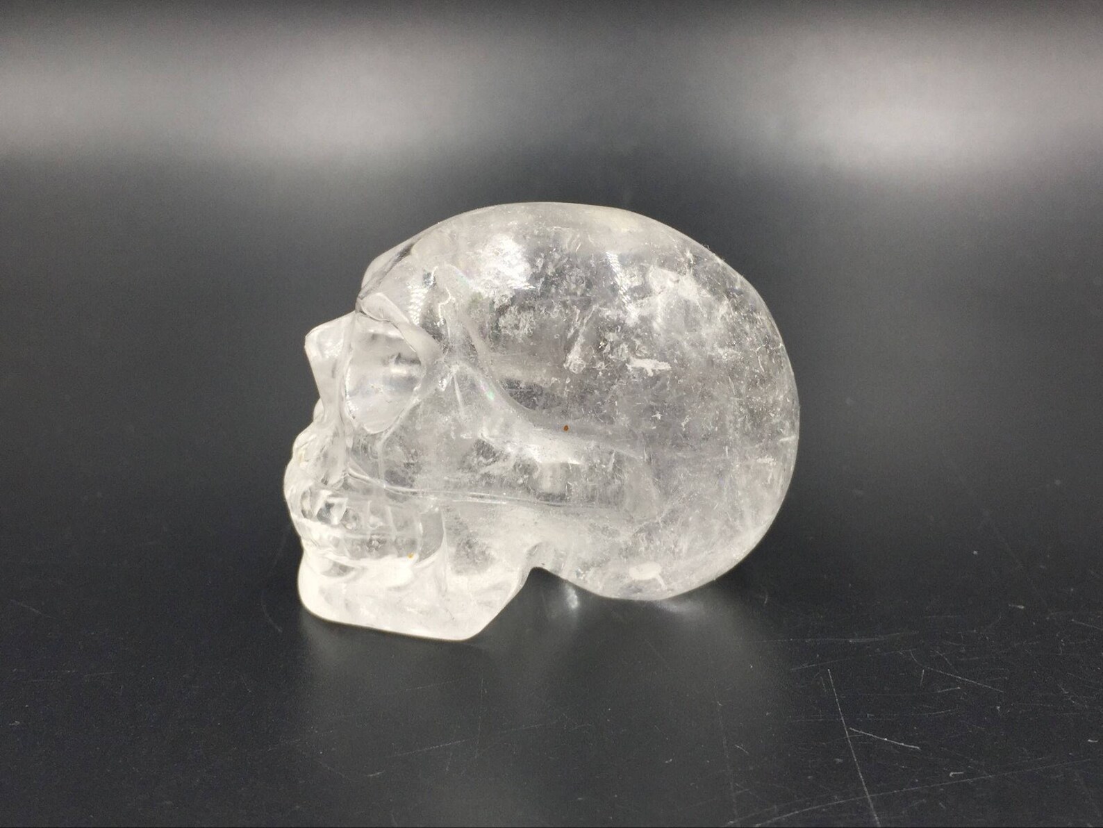 Clear Quartz Crystal Skull Natural Realistic Quartz Skull | Etsy