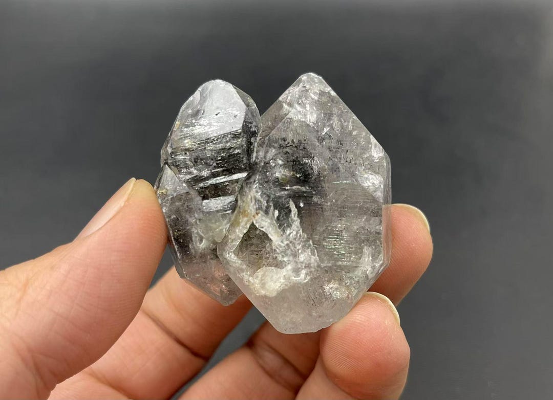 Tibetan Black Phantom Quartz Himalayan Quartz Double Terminated ...