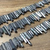 Frosted Red Quartz Crystal Spike Beads Crystal Points Raw Quartz Long ...