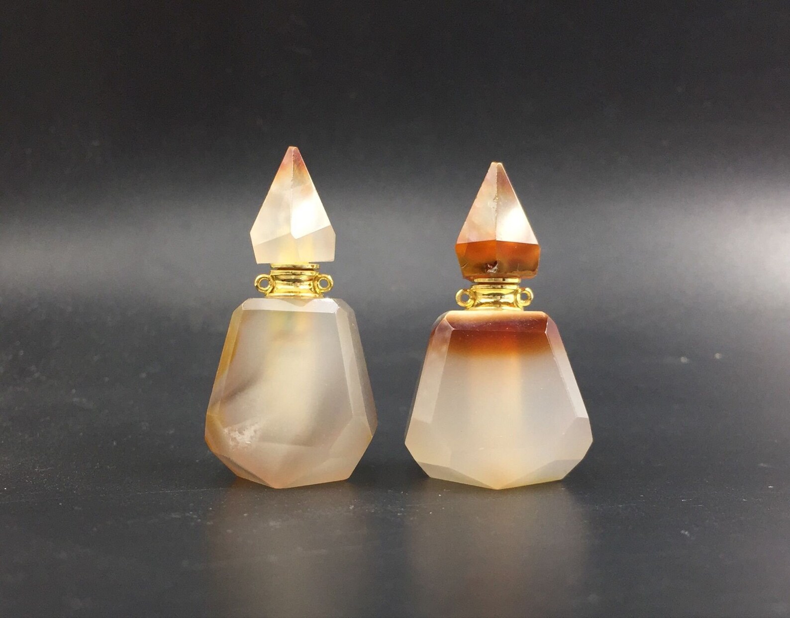 Faceted Agate Perfume Bottle Essential Oil Diffuser Bottle - Etsy