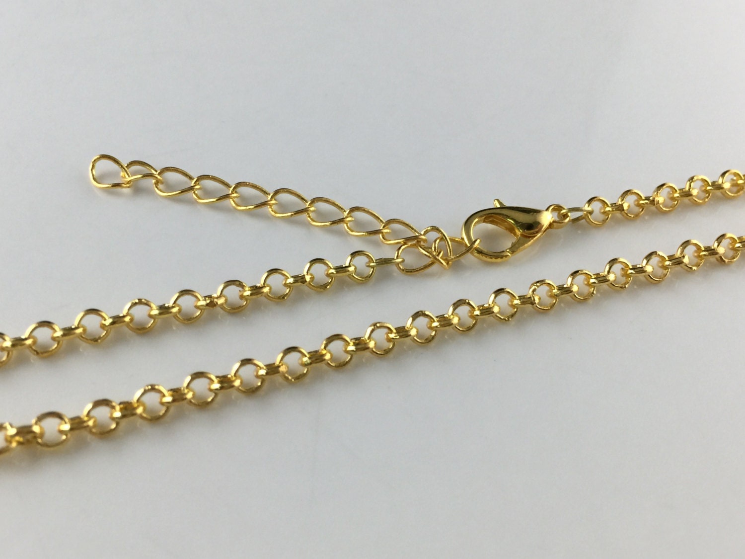 Rolo Chain Necklace Crafting Gold Chain 3mm Cross Chain Whole - Etsy