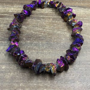 Titanium Purple Quartz Nuggets Raw Titanium Quartz Crystal Nugget Chip ...